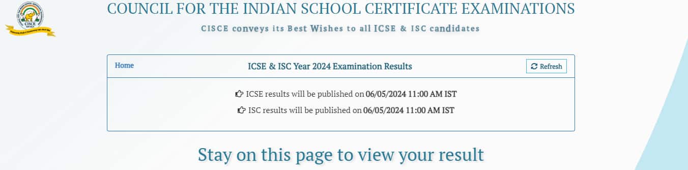 ICSE, ISC Results 2024 (Out) Live: CISCE 10th, 12th result declared at results.cisce.org